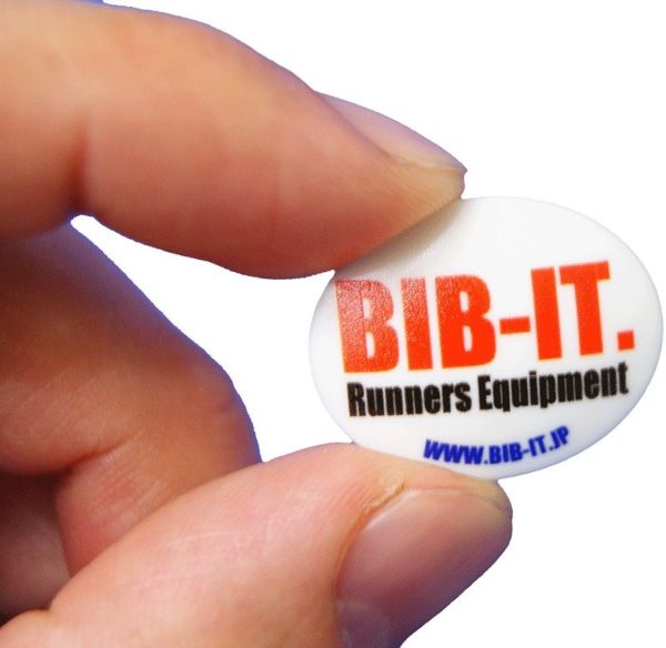 BIB-IT. ゼッケンホルダー クリアタイプ オリジナルデザイン作製 | BIB-IT. Pinless bib holder